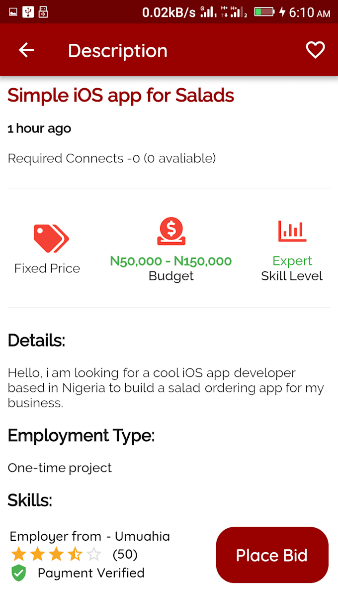 Build an android, ios app for you like upwork by Mtr_maugost | Fiverr