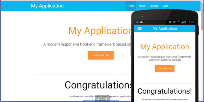 Develop website with frontend and backend with rest api by ...