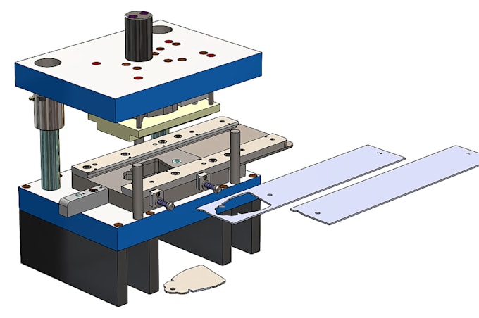 Do 2d drawings and 3d modeling, rendering and press tool designing by ...