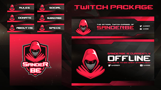 Design for your twitch graphics by Mackmoleta | Fiverr