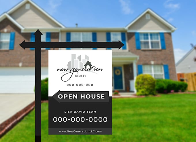 Do eye catching, luxury, elegant real estate sign designs by ...