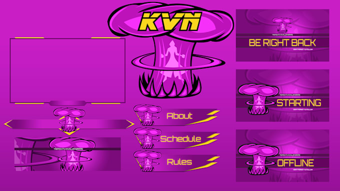 Create professional twitch overlays and screens by Ronin_by_design | Fiverr