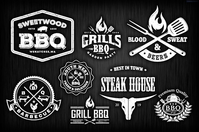 Design bbq, grill, bar and restaurants logo by Giasuddin61 | Fiverr