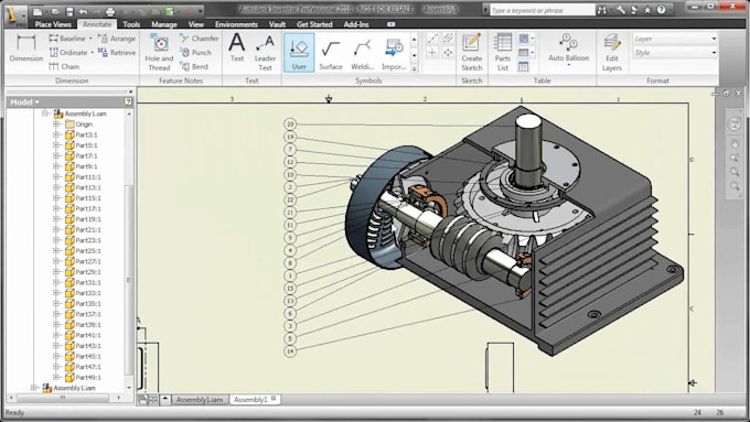 Engineering drawings 3d modelling in inventor by Csongorr02 | Fiverr
