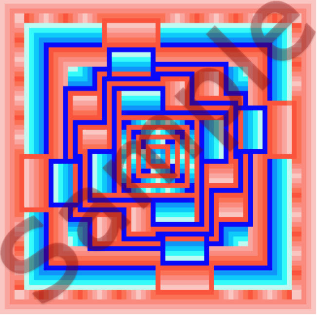 Pixel mandala profile pic or banner by Pixelart12 | Fiverr