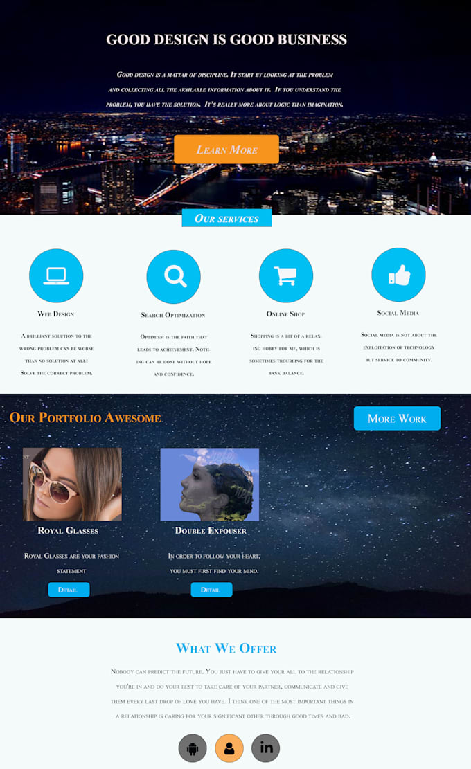 Design amazing website templates by Khizraramy | Fiverr