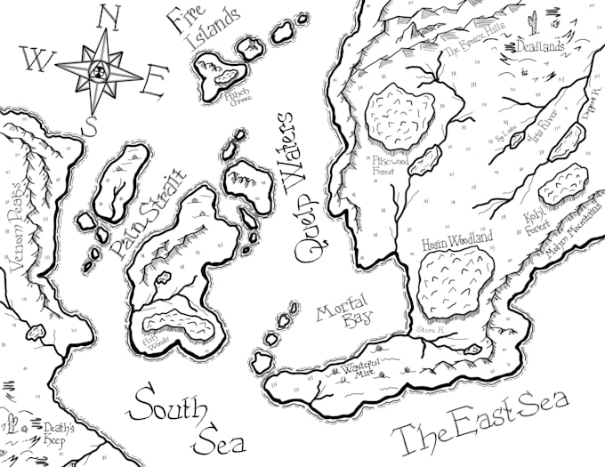 Draw personalized dungeons and dragons maps by L3xiturh | Fiverr
