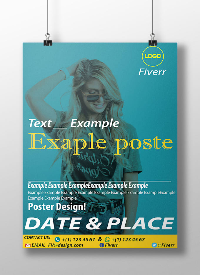 Design a professional posters and flyers by Profes_designer | Fiverr