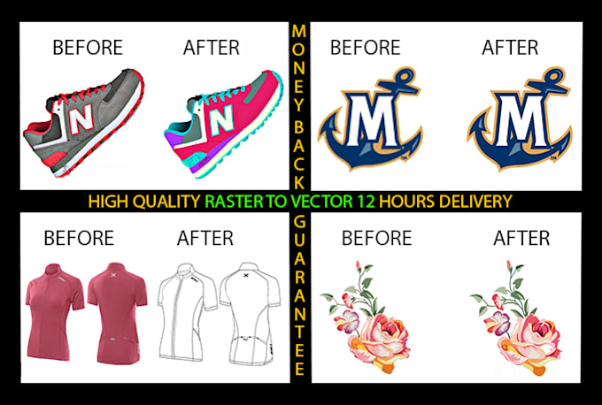 Vectorise logo,convert img to vector,raster to vector and vector tracing 24 hrs by ...