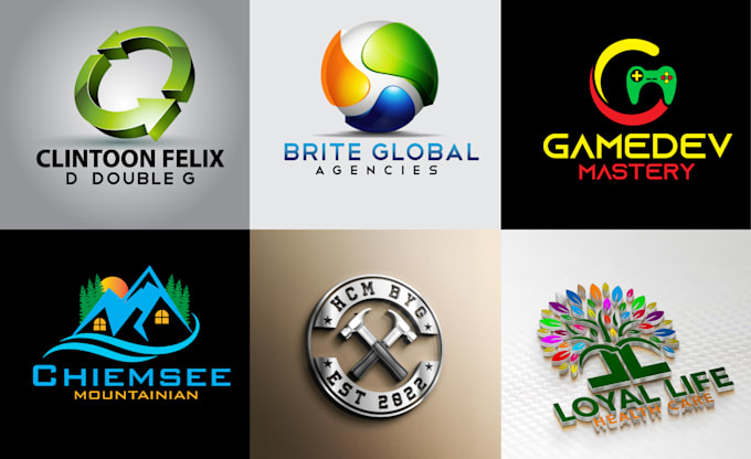 Do minimalist, 3d logo design for your brand, business, and company by ...