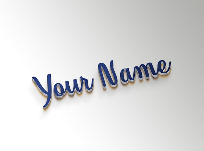 Write your company name in 3d design by Abrarjehan | Fiverr