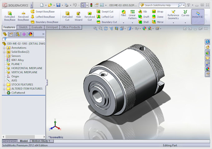 Design 3d models and technical drawings in solidworks by Nacerghemari ...