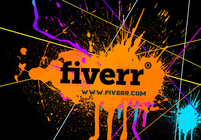 Create this colorful splatter logo reveal intro animation in full hd by ...