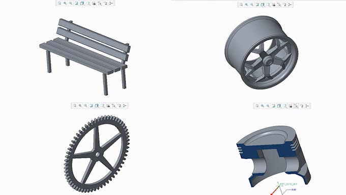 Design 5 3d parts or 3d model in stp or igs file by Ammar_fareed | Fiverr