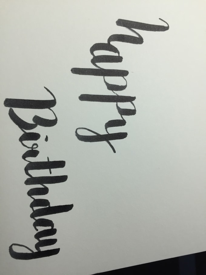 Turn your sentence into calligraphy by Nickstassen | Fiverr