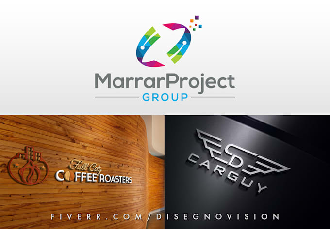 Design modern pixel perfect logo design by Disegnovision | Fiverr