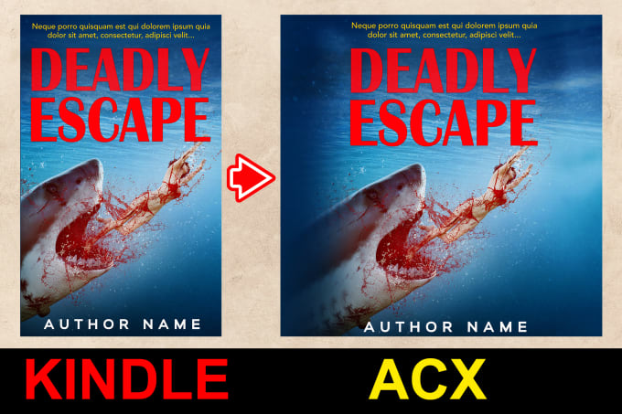 Convierta la portada de su libro en una portada de audiolibro acx