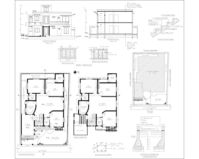 Design your architectural 2d drawings using autocad by Fazalabbas12 ...