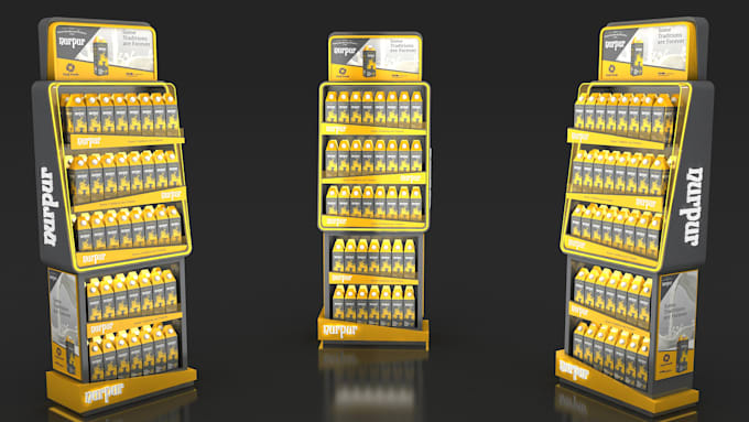 Do pop racks design and product display design by Azharquraishi | Fiverr