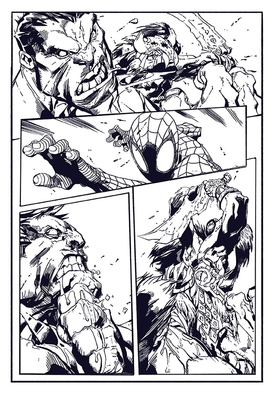 Digitally ink your comic pencils by Christie_adams | Fiverr