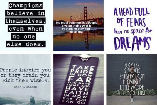 Give you 10k motivational image quotes in 12hr by Socialmagicians | Fiverr