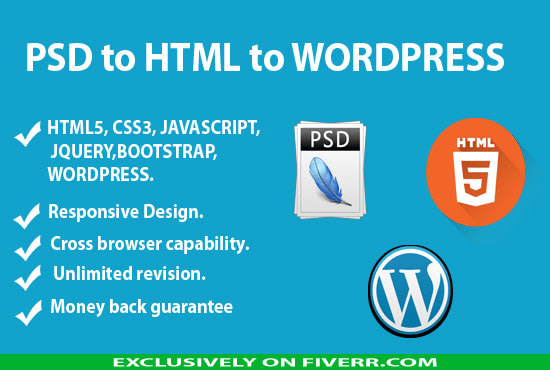 Convert psd and pdf file into responsive website by Rksmartdesignes ...