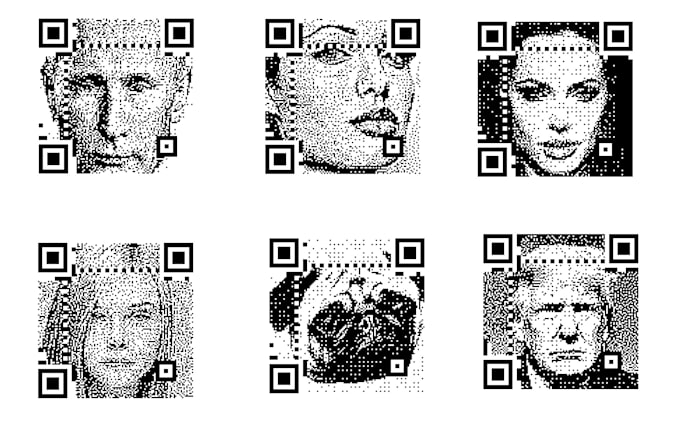 Create unique modern qr code from your picture by Bibdesign | Fiverr