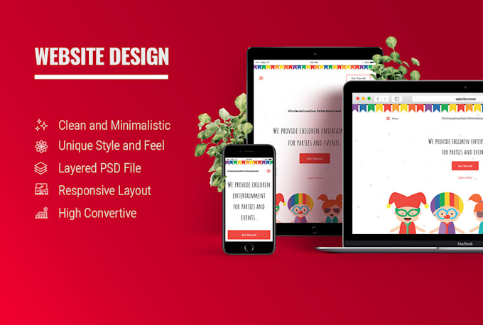 Do clean and minimalistic ui ux web or landing page design by ...