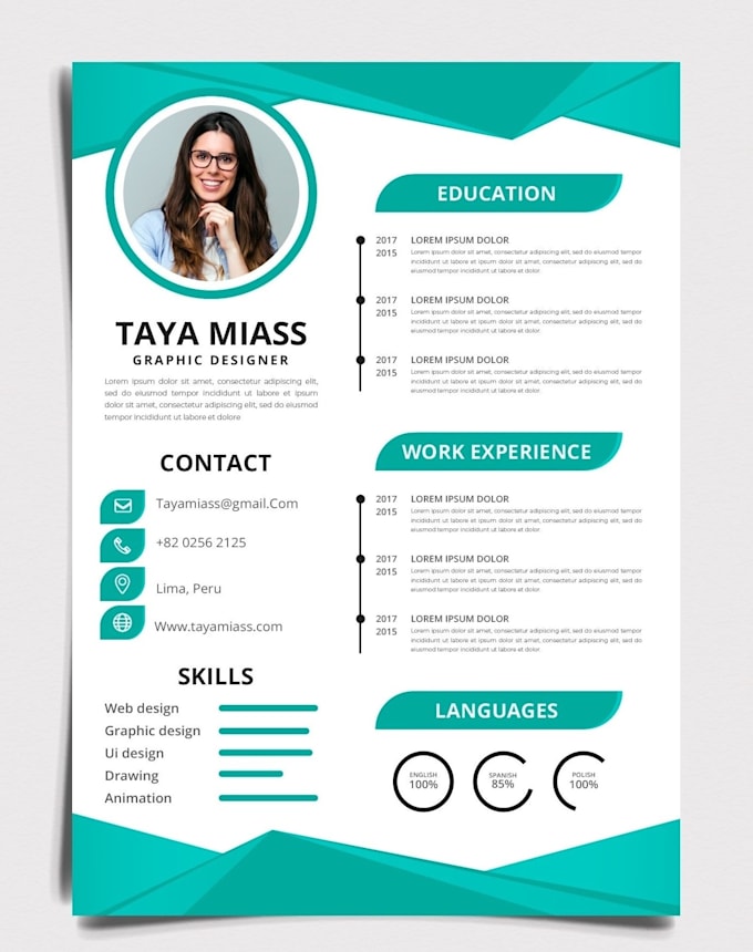 Create high quality resumes with hd templates by Photolia | Fiverr