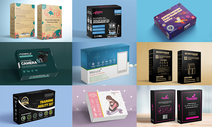 Design creative amazon product packaging box by Kingmaddy | Fiverr