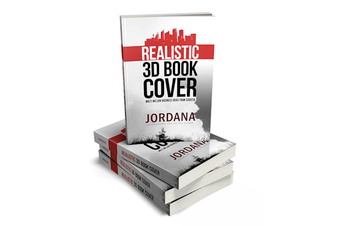 Transform your 2d book cover into a realistic 3d book cover by Jor652 ...