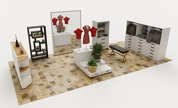 Design your 3d trade booth, virtual booth, 3d display units by Star_lab ...