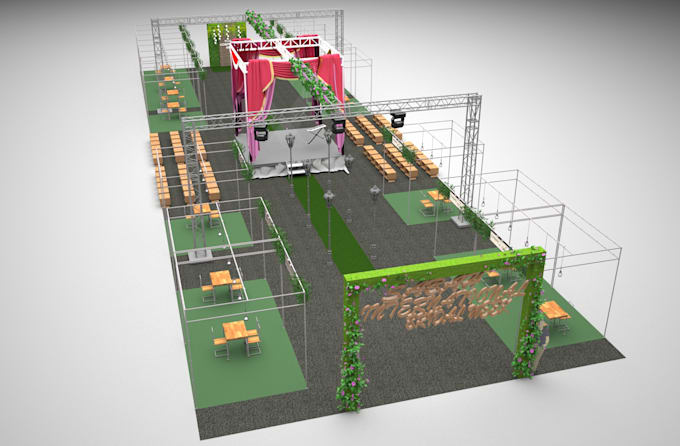 Event layout plan, 3d layout, rendering and animation by Vsdesignstudio ...