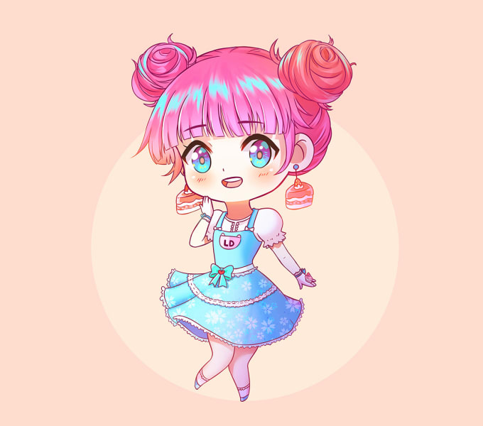 Draw cute chibi character by Susabii | Fiverr Draw cute chibi character by Susabii | Fiverr