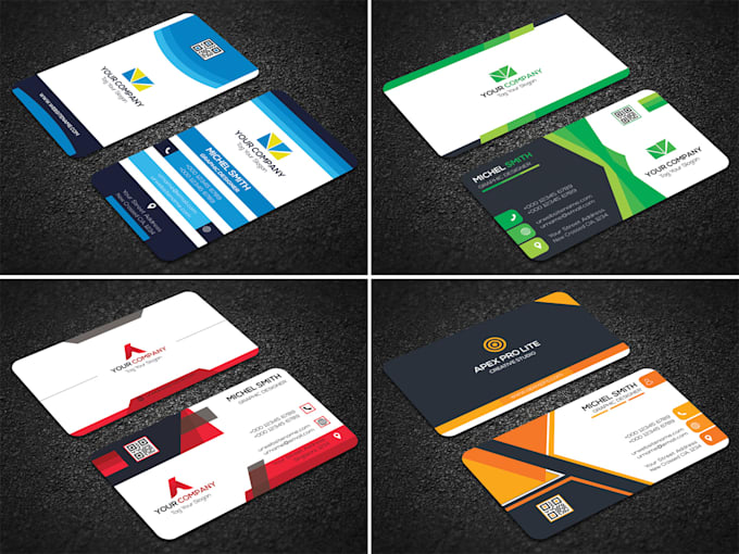 Create 4 different business card concepts within 24 hours by Graphic ...