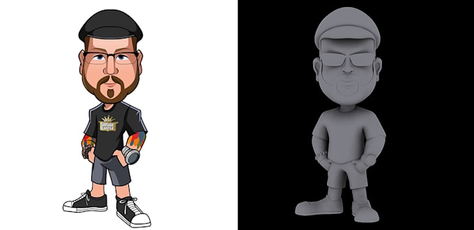 Convert 2d To 3d Characters By Sculptorpratik