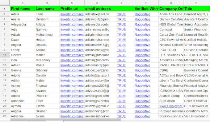 Provide b2b lead generation, linkedin lead, and list building, from any ...