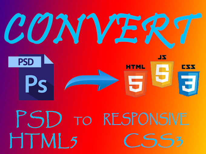 Convert psd to html responsive by Fakhar_abas | Fiverr