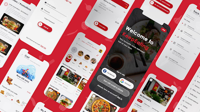 Design professional wireframes mockups for your mobile apps by Adiuidesigner | Fiverr