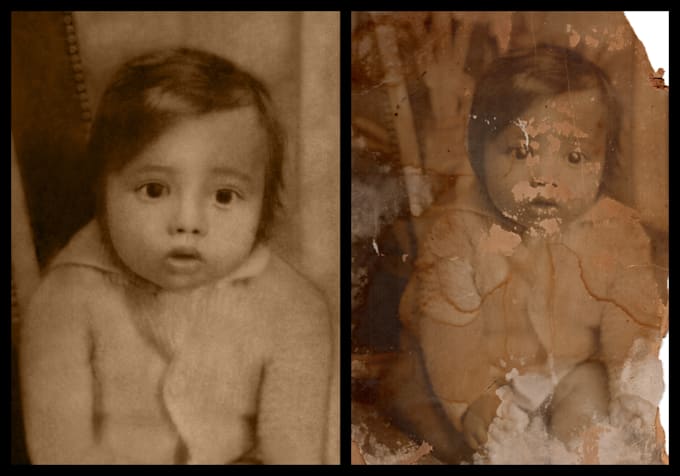Restore or retouch your old scanned photo by Agnitecunanan | Fiverr