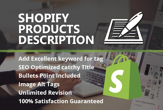 Write shopify product description with seo service by Moin19 | Fiverr