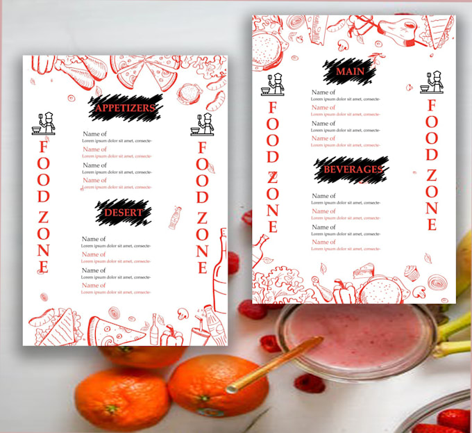 Design eye catching restaurant menu, food menu by Farhin333999 | Fiverr