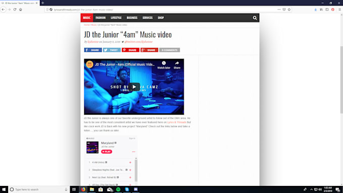 Post your music on my music blog by Samkenjo | Fiverr