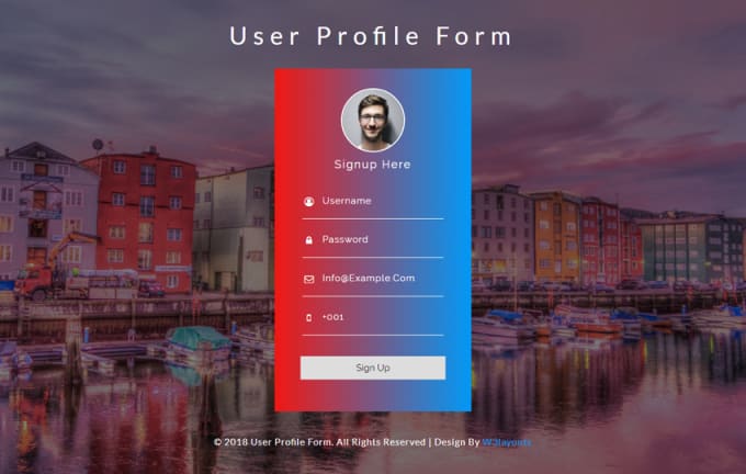 Create Htmlcss Responsive Web Form Design By Ashrafhridoy07 Fiverr