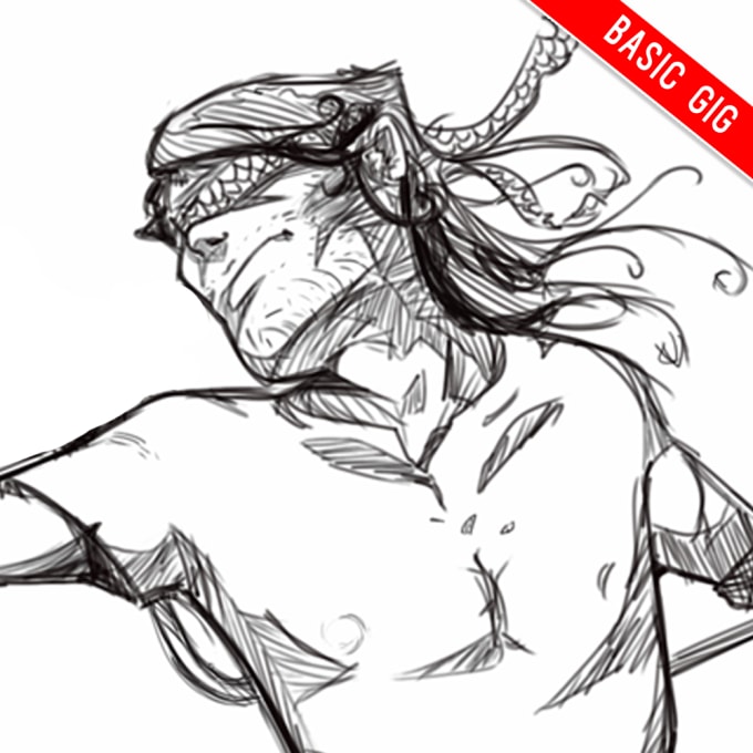 Draw a very cool comic book style sketch by Madewirawan | Fiverr