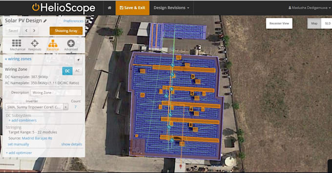 Design your solar pv project using helioscope by Madushadedigamu | Fiverr