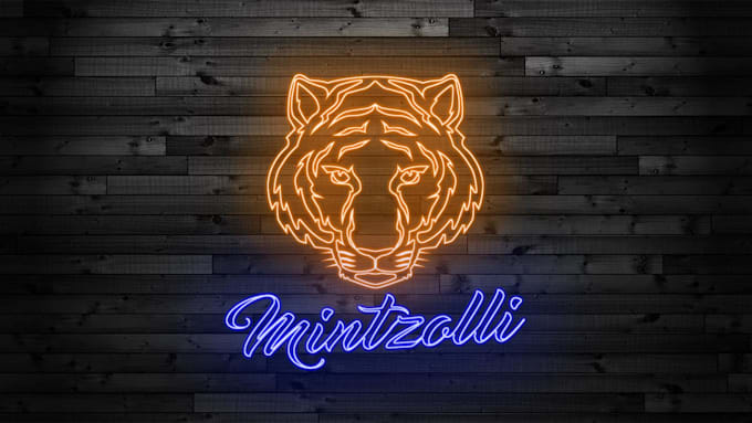 Make really good neon tube logo by Razorxemson1 | Fiverr