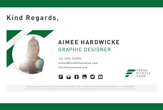 Design staff email signatures by Aimeehardwicke | Fiverr