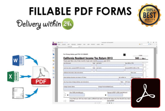 Create a nice fillable pdf form for my clients by Hassanrazauet | Fiverr