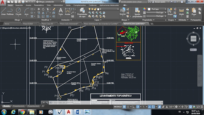 Draw your ground plan if you have the utm coordinates, in autocad by ...